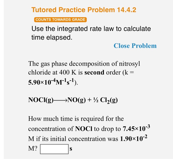 Solved Tutored Practice Problem 14.4.2 COUNTS TOWARDS GRADE | Chegg.com