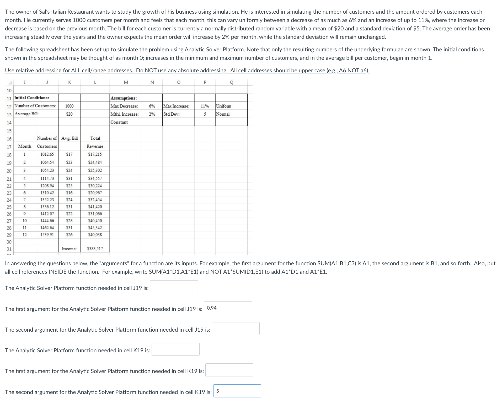 Solved increasing steadily over the years and the owner | Chegg.com