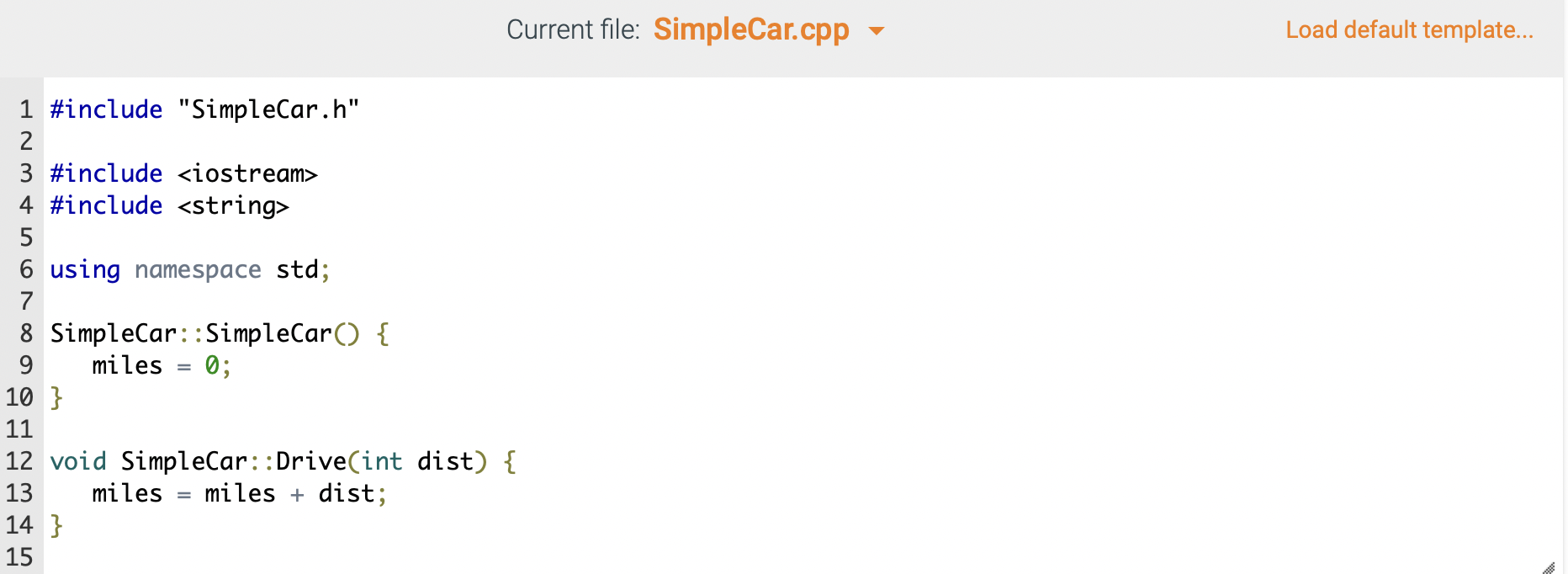 Solved 24.8 LAB: Simple car Given two integers that | Chegg.com