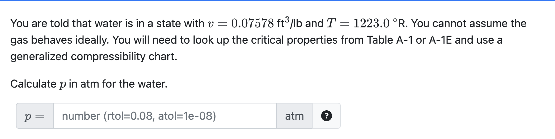Solved You are told that water is in a state with | Chegg.com