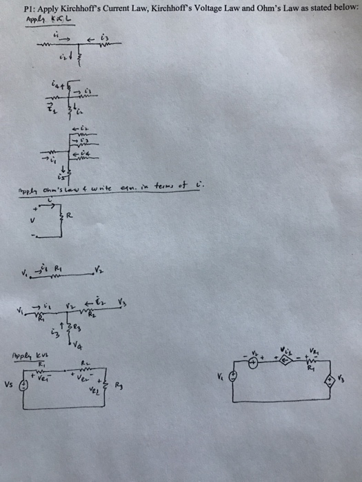 Solved Apply Kirchhoff's Current Law, Kirchhoff's Voltage | Chegg.com