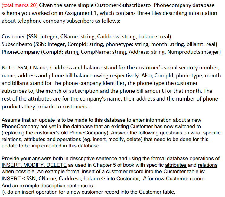Solved (total marks 20) Given the same simple | Chegg.com