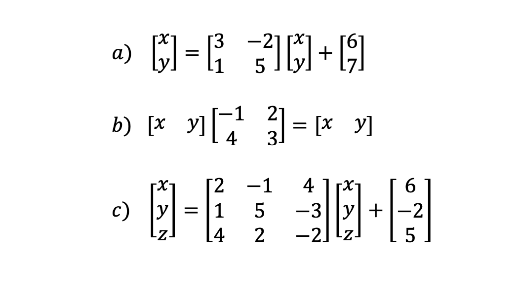 Solved Use the properties of matrix operations to write the | Chegg.com