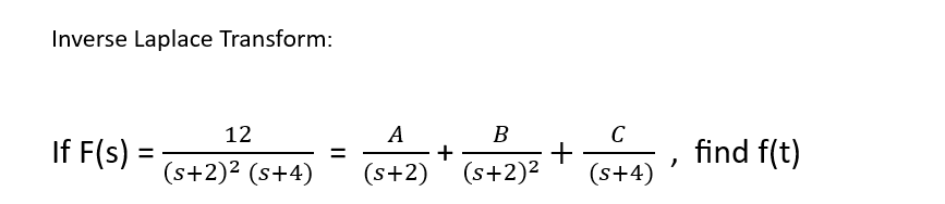 Solved Inverse Laplace Transform: If | Chegg.com
