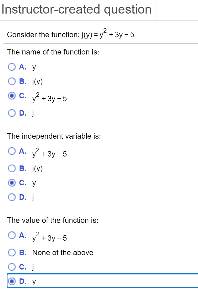 Solved Instructor-created question Consider the function: | Chegg.com