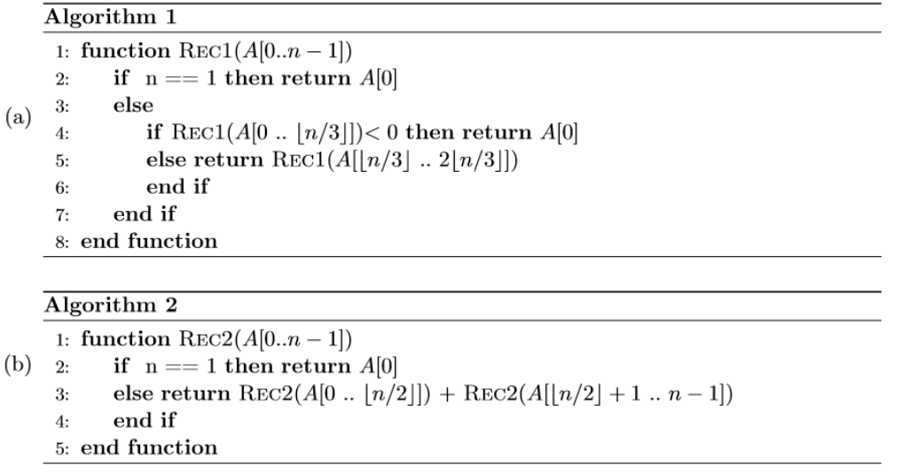 Solved Design and Analysis of Algorithms: How do I calculate | Chegg.com