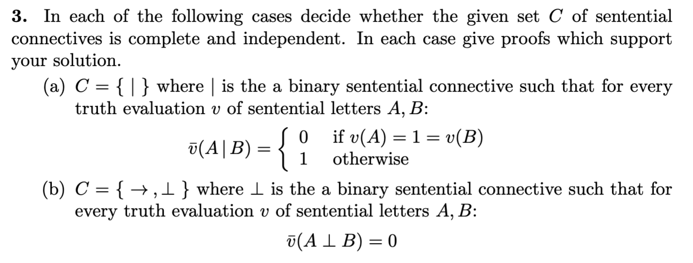 3. In each of the following cases decide whether the | Chegg.com