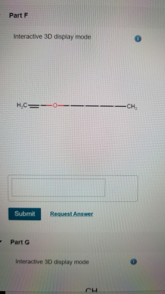 Solved Part F Interactive 3D display mode CH Submit Request | Chegg.com