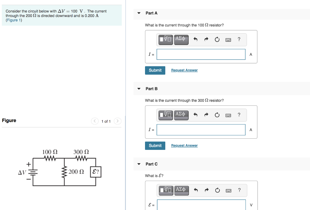 Solved Part A Consider the circuit below with AV = 100 V. | Chegg.com