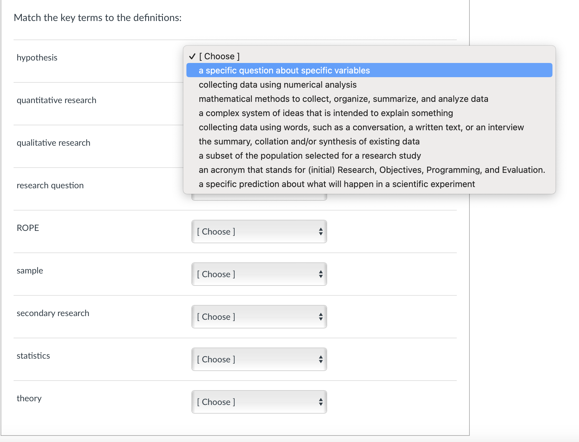 hypothesis quantitative research qualitative research | Chegg.com