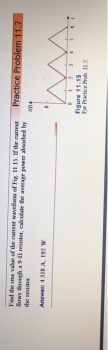 Solved Find the rms value of the current waveform of Fig. | Chegg.com