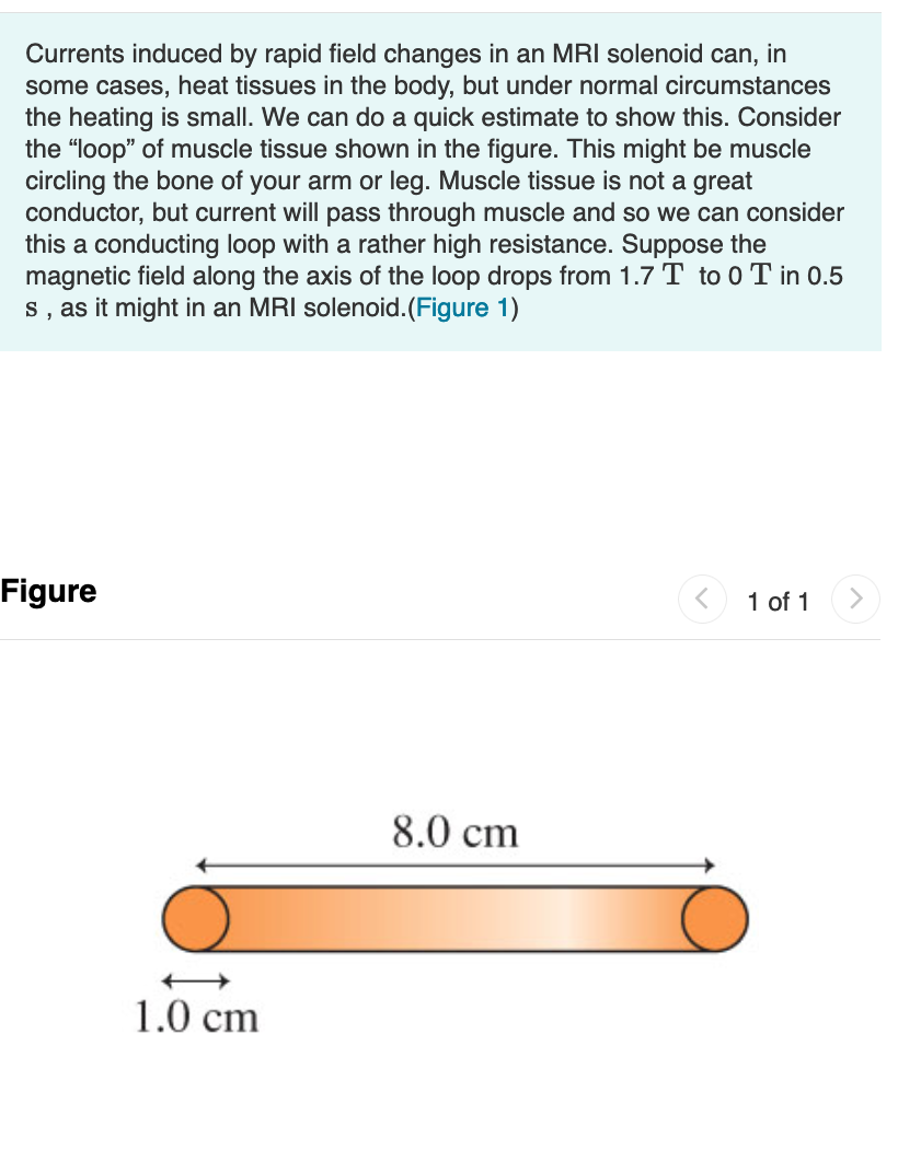 Solved Currents induced by rapid field changes in an MRI | Chegg.com
