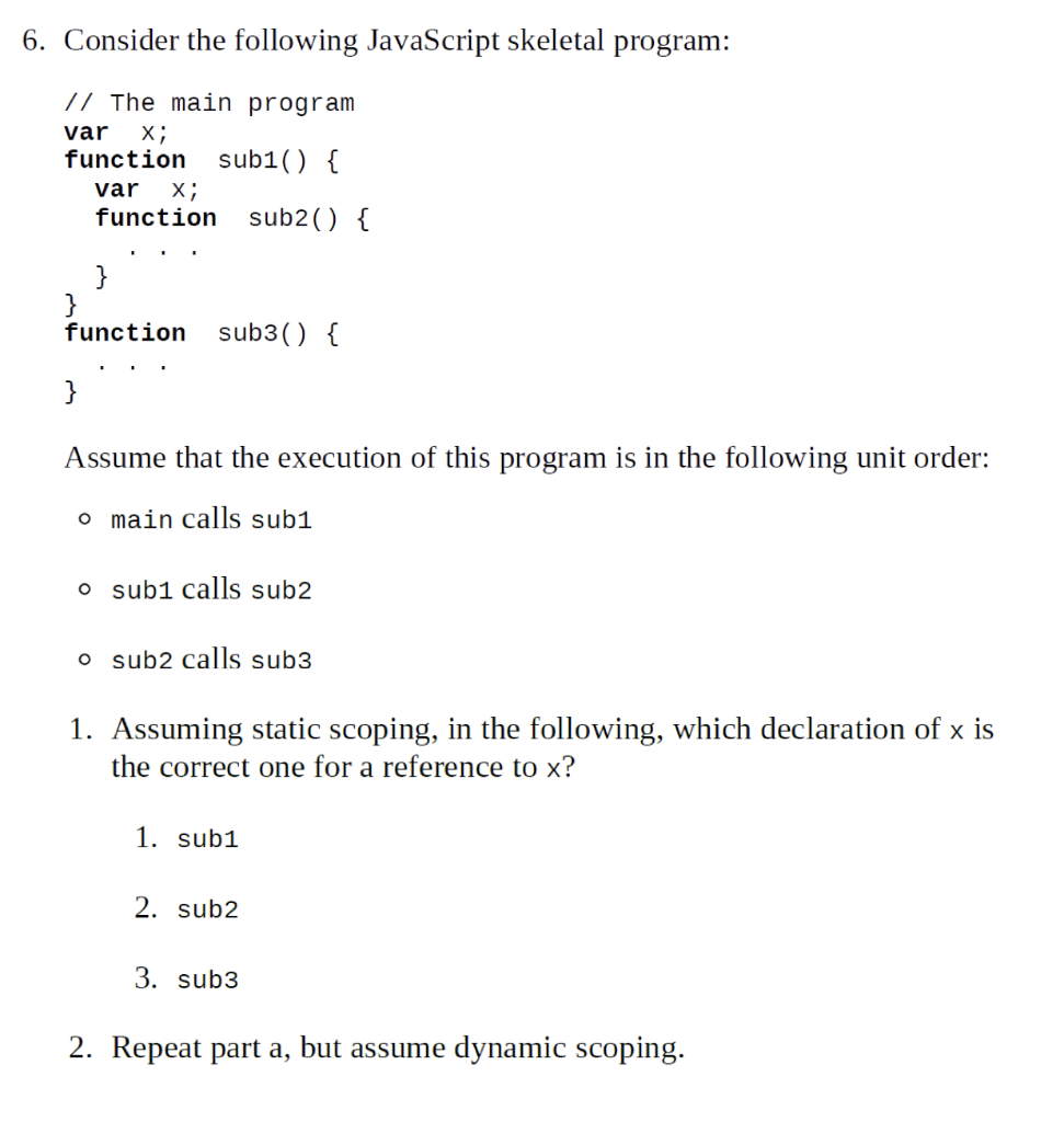 Solved \} Assume that the execution of this program is in | Chegg.com