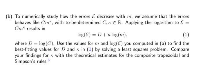 Solved 2. [Composite trapezoidal and Simpson sum, 4+2pt] | Chegg.com