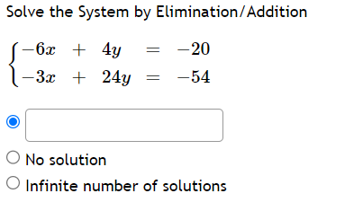 Solved Solve the System by Elimination/Addition | Chegg.com