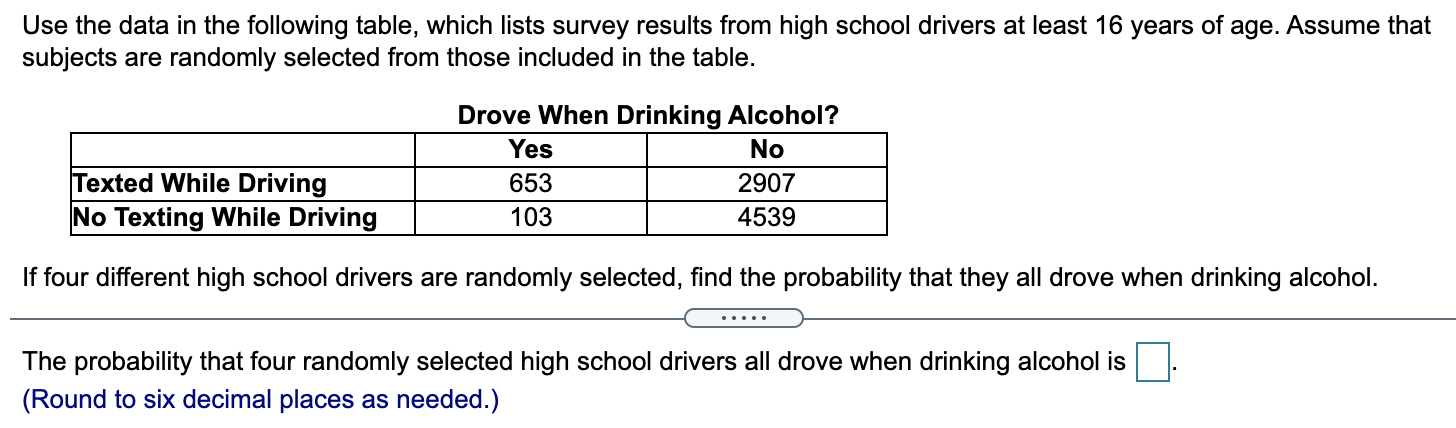Solved Use The Data In The Following Table Which Lists 