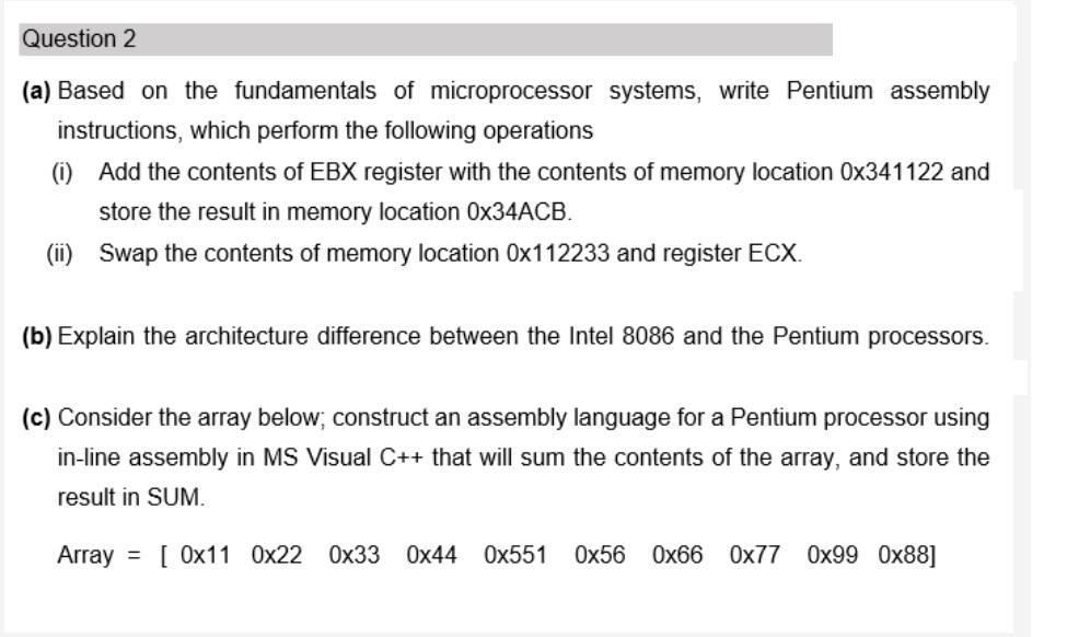 Solved Question 2 (a) Based on the fundamentals of | Chegg.com