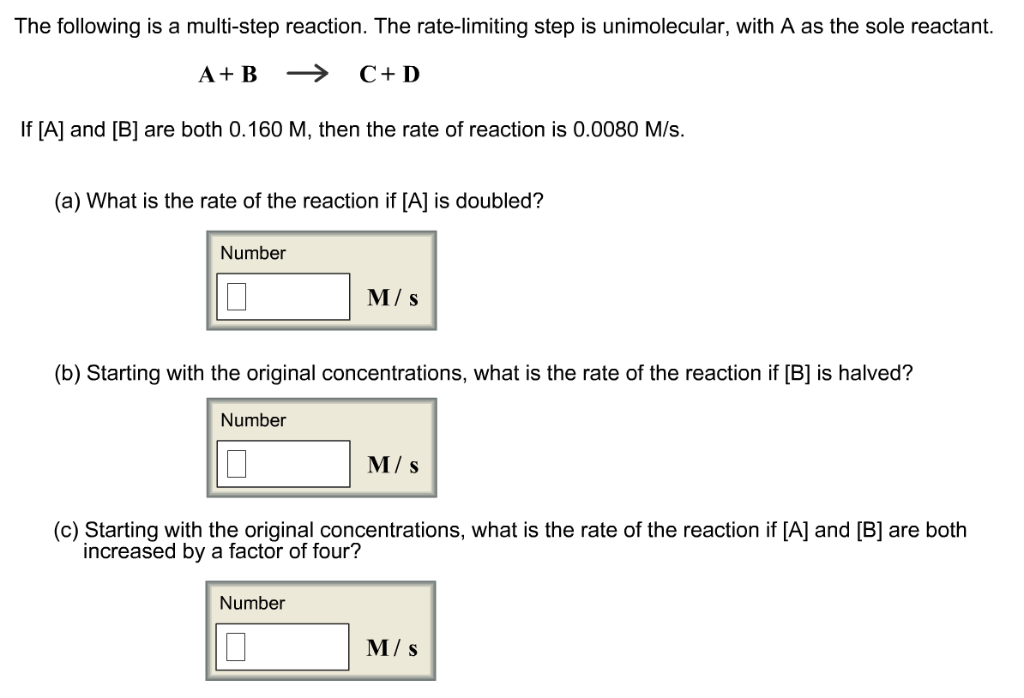 Solved The following is a multi-step reaction. The | Chegg.com