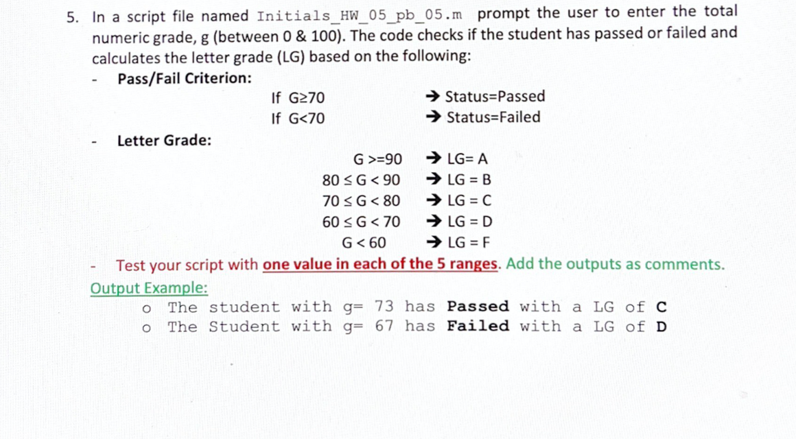 Solved In a script file named Initials_HW_05_pb_05.m prompt | Chegg.com