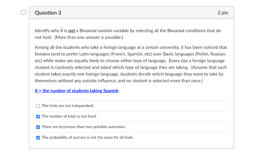 Solved Question 2 3 pts Suppose you were going to adopt some | Chegg.com