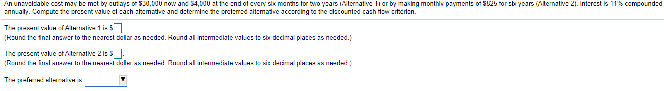 Solved An unavoidable cost may be met by outlays of $30,000 | Chegg.com