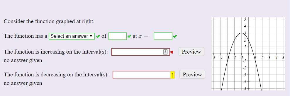 Solved Consider the function graphed at right. The function | Chegg.com