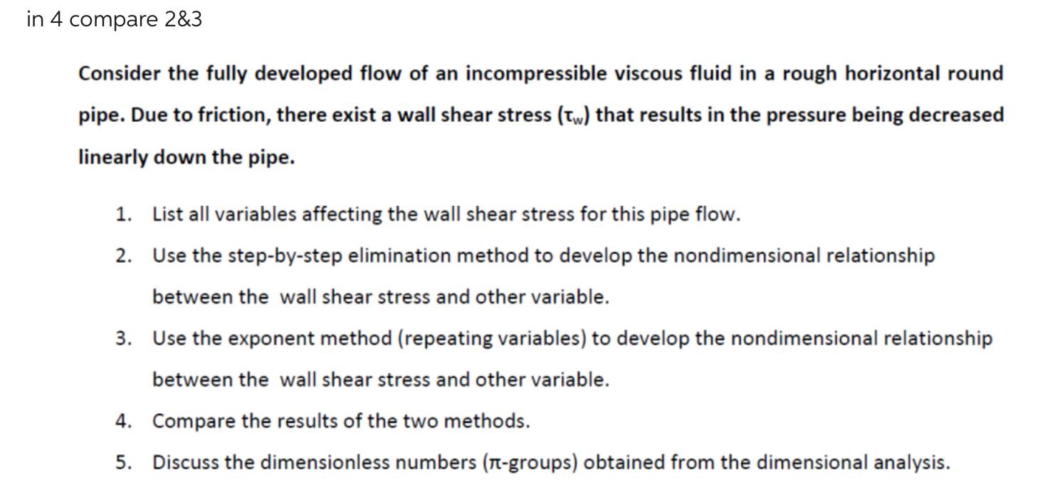 Solved Consider the fully developed flow of an | Chegg.com