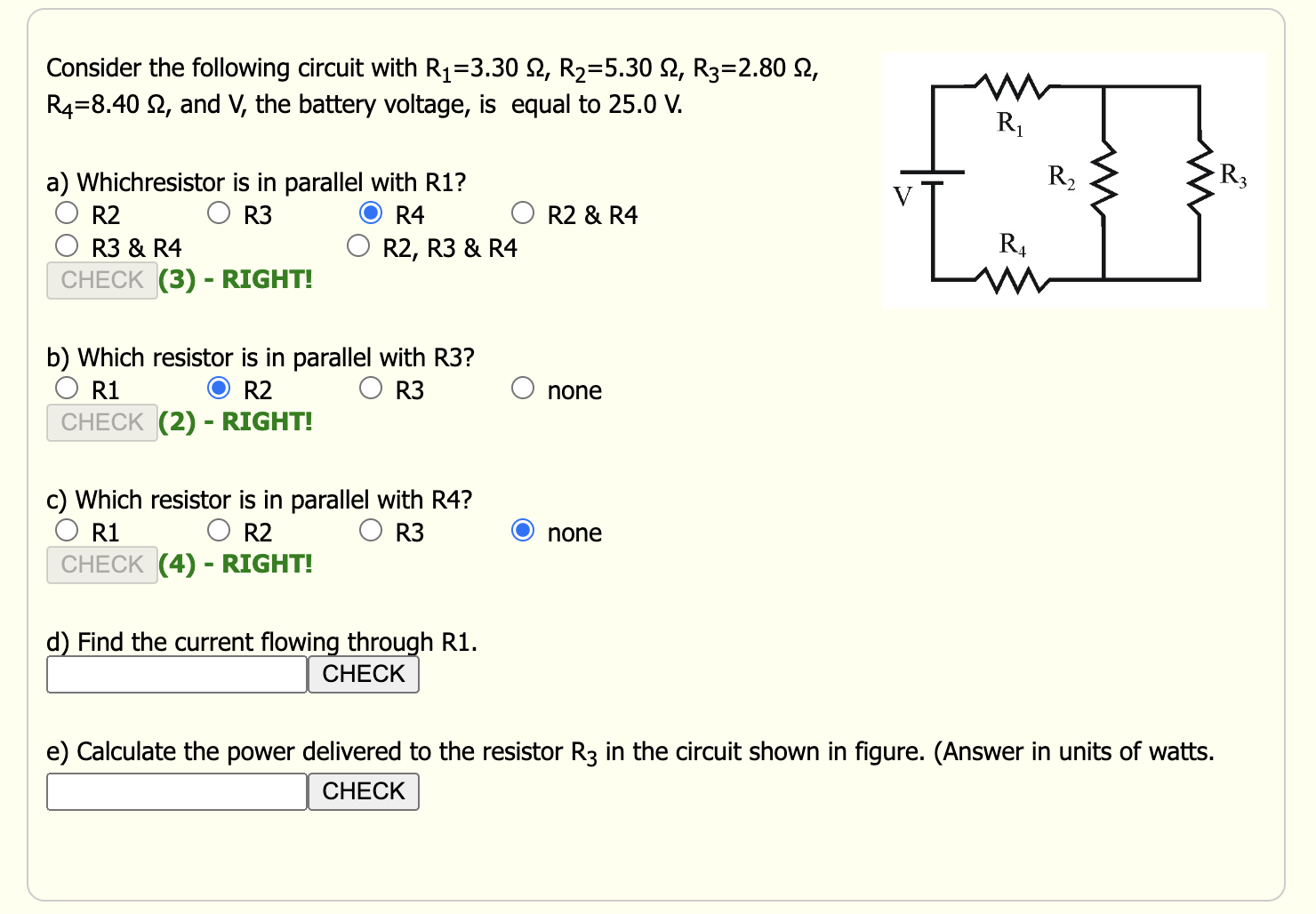 Solved Consider the following circuit with | Chegg.com