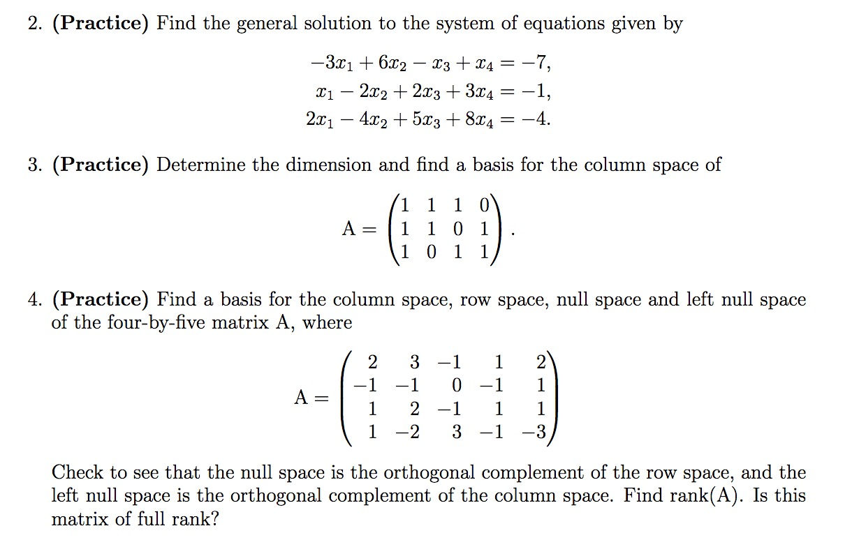 Solved 2. (Practice) Find the general solution to the system | Chegg.com