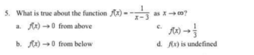 Solved What is true about the function f(x)=-1x-3 ﻿as | Chegg.com