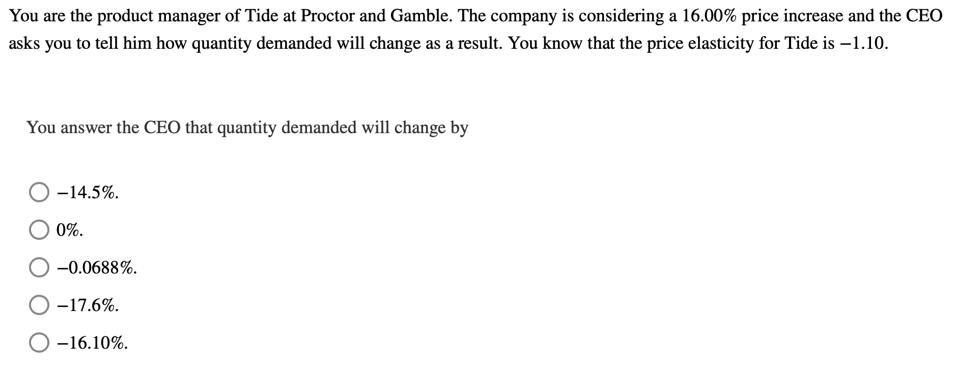 Solved You are the product manager of Tide at Proctor and | Chegg.com