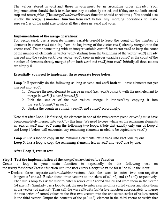 Overview: STL vectors can grow and shrink dynamically | Chegg.com