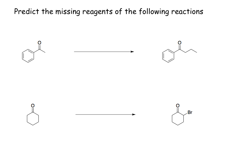 Solved Predict the missing reagents of the following | Chegg.com