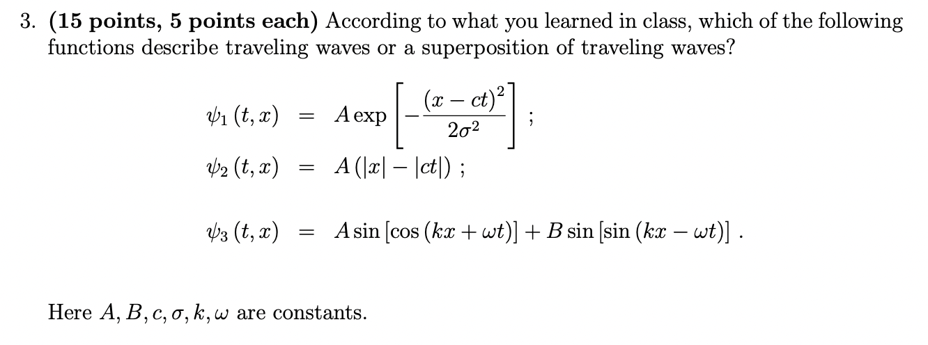 Solved (15 points, 5 points each) According to what you | Chegg.com Solved (15 points, 5 points each) According to what you | Chegg.com