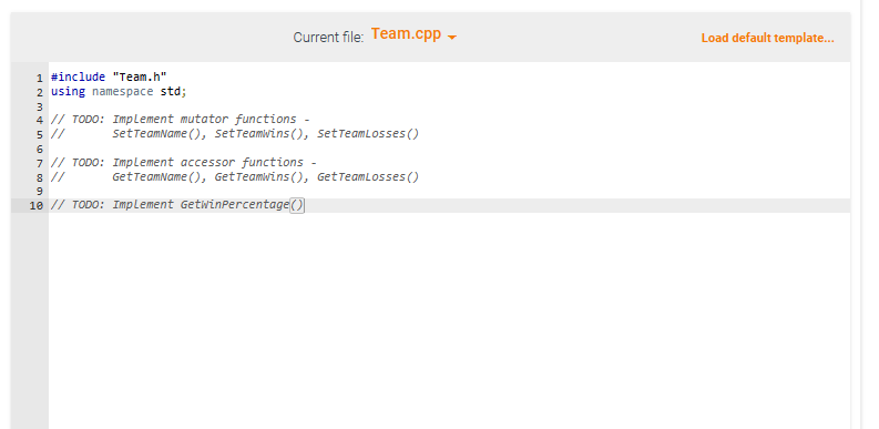 Solved Please help with c++, keep original files on main.cpp | Chegg.com