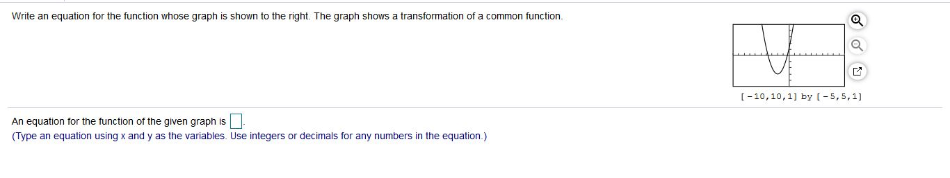 Solved Write an equation for the function whose graph is | Chegg.com