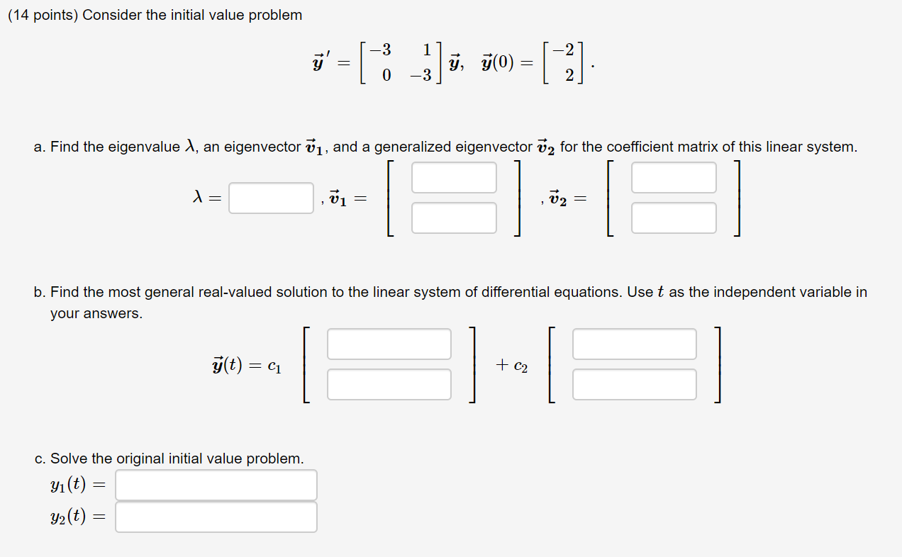 Solved Consider The Initial Value Problem A Find The