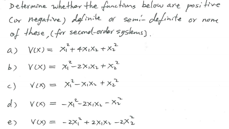 Solved or none Determine whether the functions below are | Chegg.com