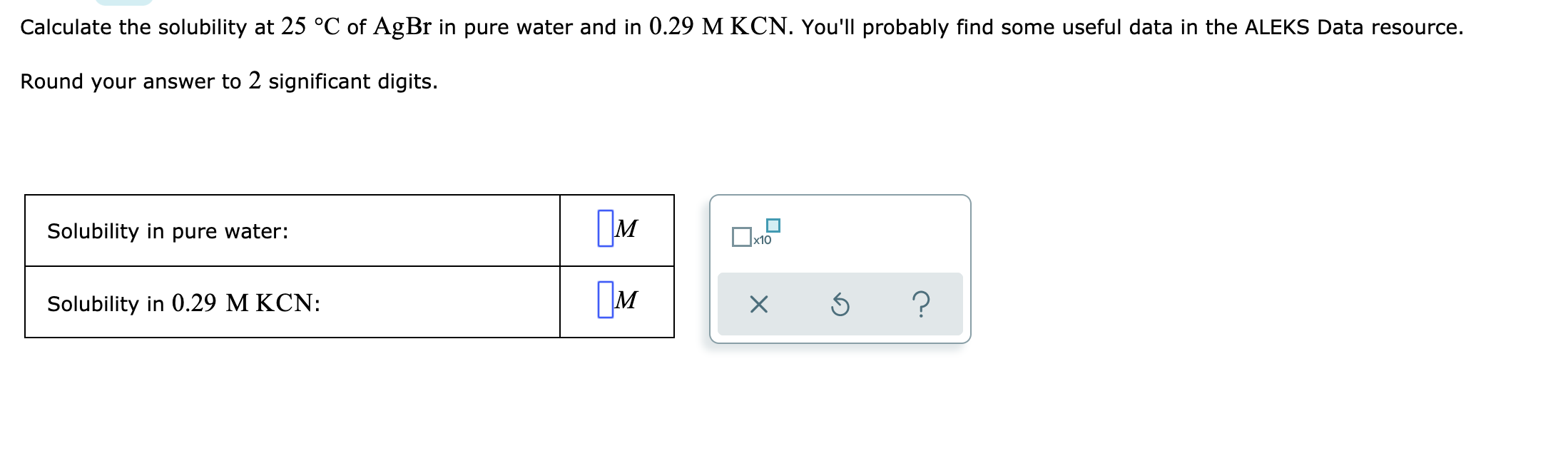 Solved [-] Solubility product constants (Ksp) [-] Complex | Chegg.com