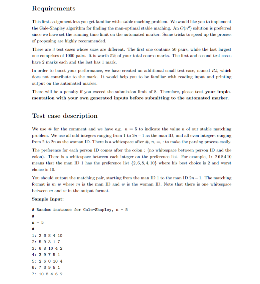 Solved Requirements This first assignment lets you get | Chegg.com