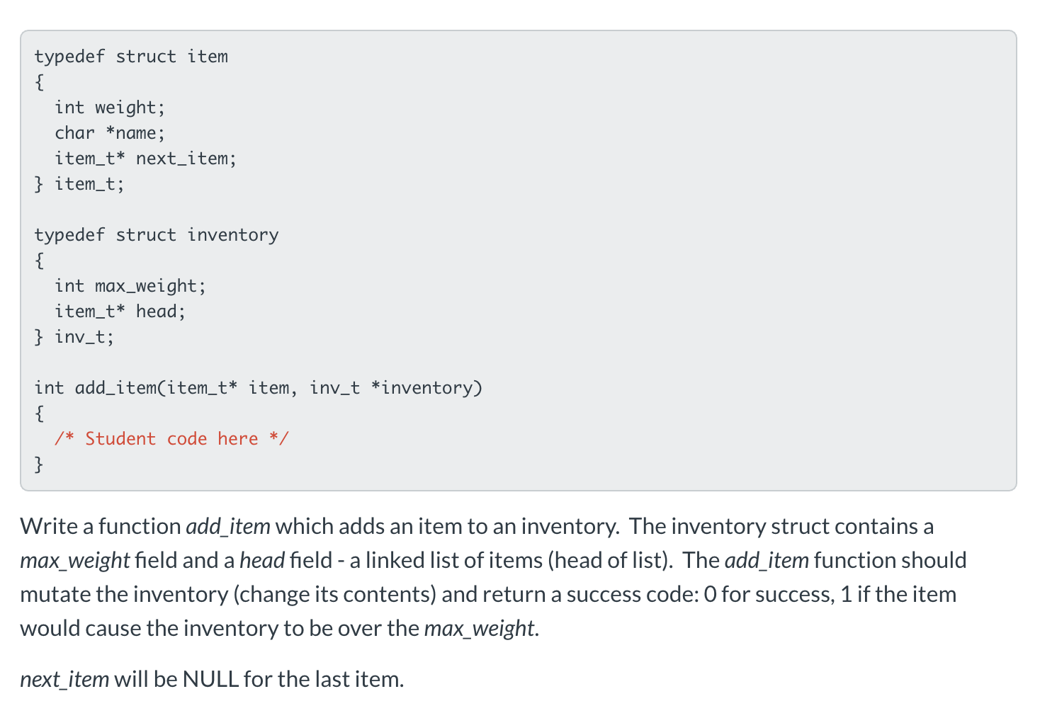 Solved typedef struct attribute { int name[12]; int value; } | Chegg.com