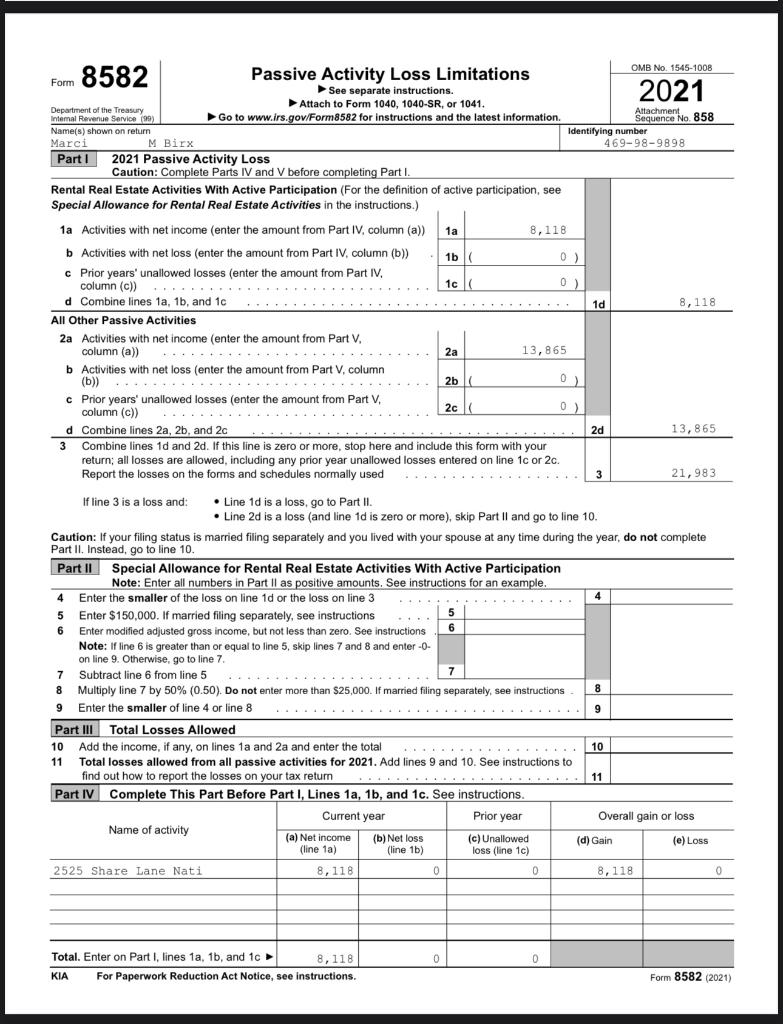 Solved 1040-SR Department of the Treasury - Internal Revenue | Chegg.com