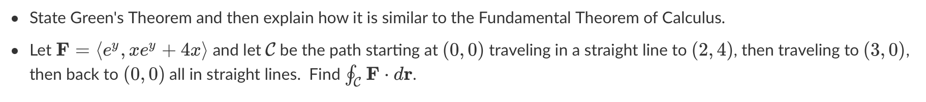 Solved - State Green's Theorem and then explain how it is | Chegg.com