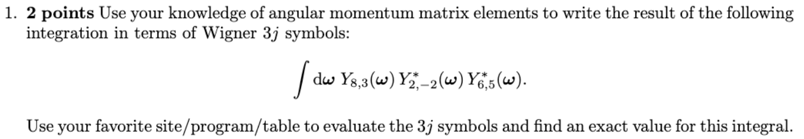 Solved 2 points Use your knowledge of angular momentum | Chegg.com