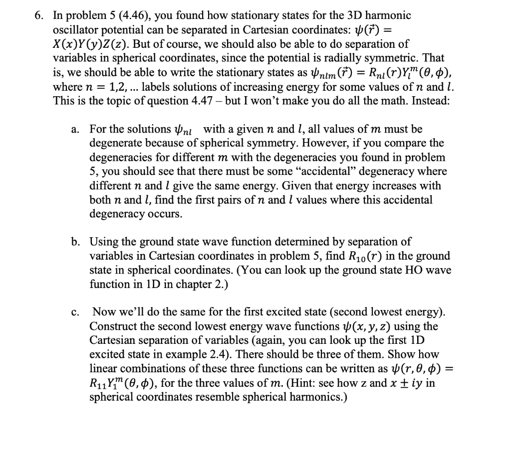 6 In Problem 5 4 46 You Found How Stationary