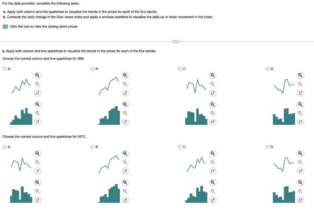 For the data provided, complete the following tasks. | Chegg.com