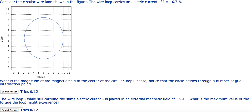 Solved Consider the circular wire loop shown in the figure. | Chegg.com
