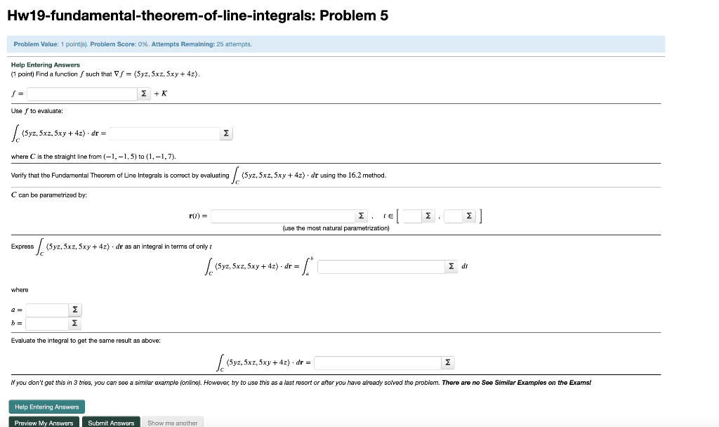 Solved Help Entering Answers (1 point) Find a function f | Chegg.com