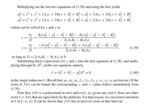 6. Find a strut length p2, with the rest of the | Chegg.com