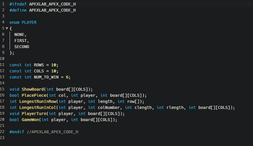 Solved IN C ++ PLEASE! "In code, the Connect6 board is | Chegg.com